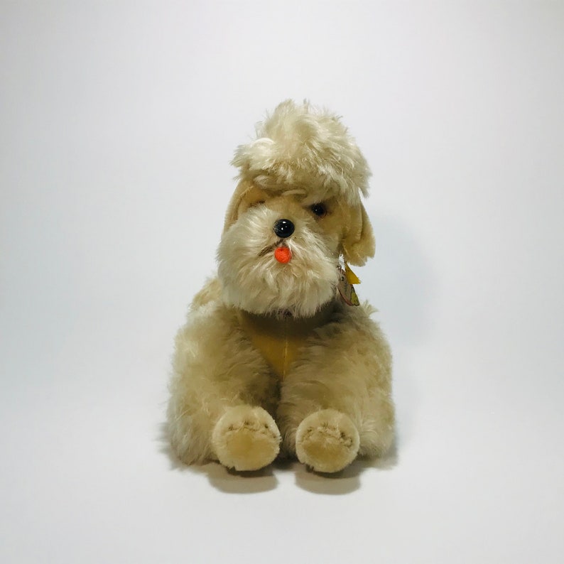 Vintage STEIFF Dog SNOBBY Jointed Mohair Stuffed Animal Poodle Terrier ...