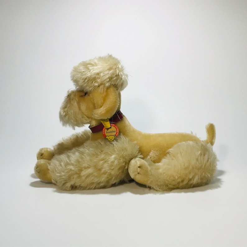 Vintage STEIFF Dog SNOBBY Jointed Mohair Stuffed Animal Poodle Terrier ...