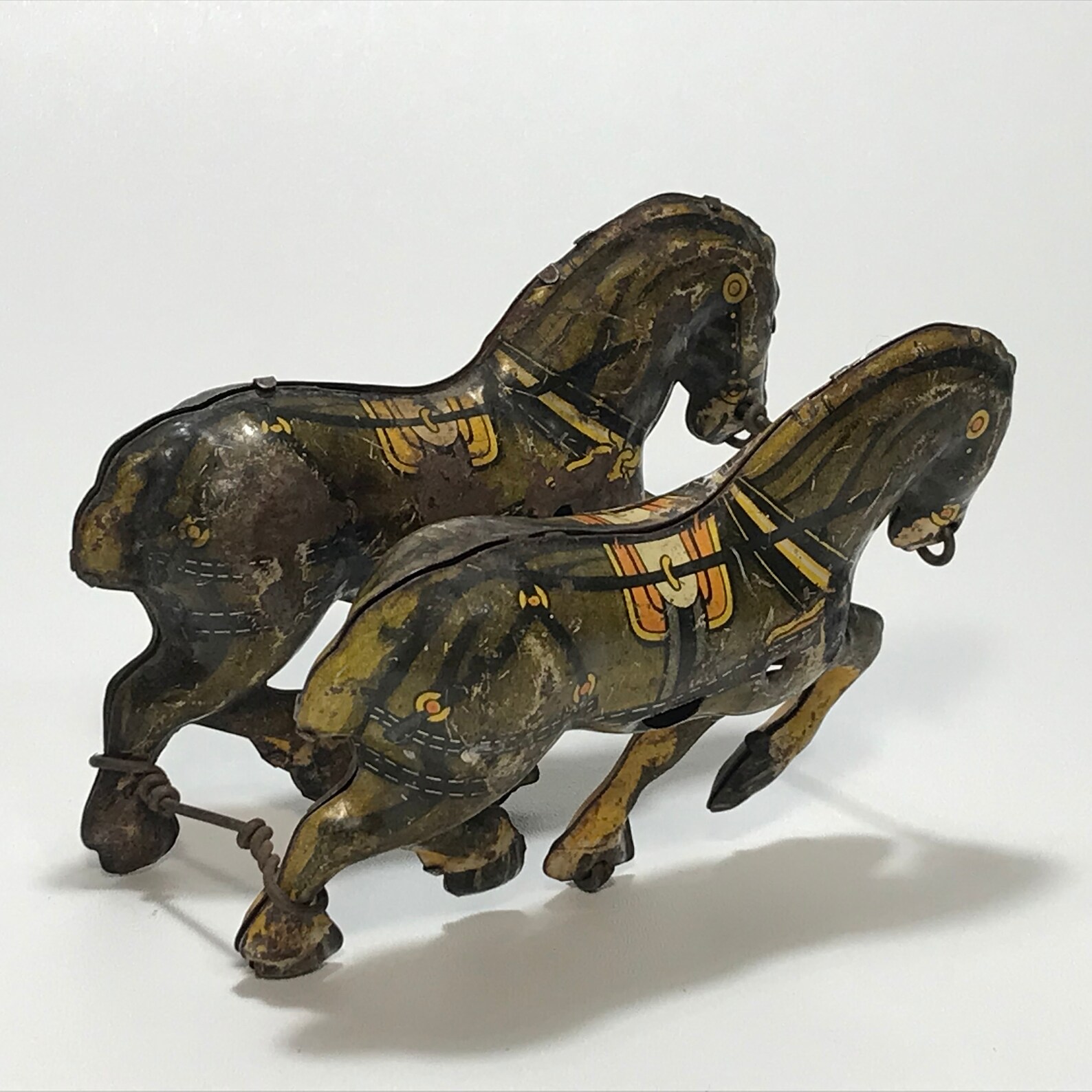 Vintage Marx Tin Toy Horse Team Early Metal 1900's Antique - Etsy