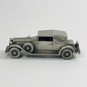1930 PACKARD Convertible Auto Diecast Pewter Scale Model Replica ...