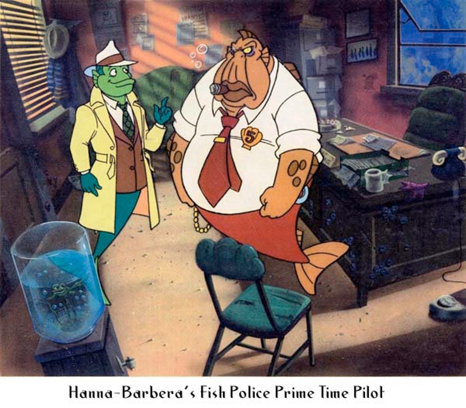 Original FISH POLICE Hanna Barbera Cartoon Production Used - Etsy