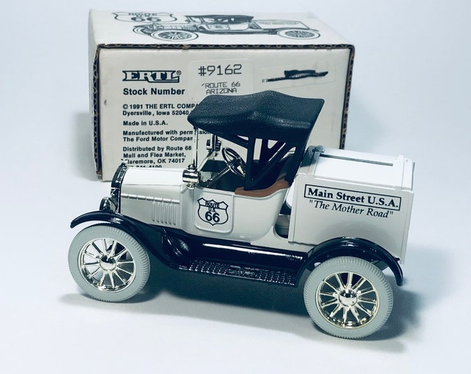 ERTL Diecast Bank 1918 Route 66 Runabout Truck Die-cast Metal ...