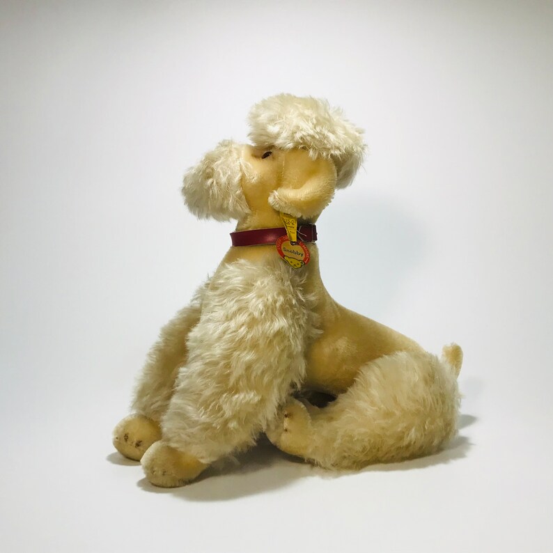 Vintage STEIFF Dog SNOBBY Jointed Mohair Stuffed Animal Poodle Terrier ...