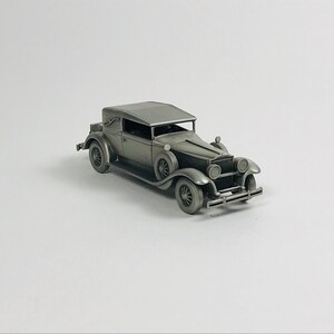 1930 PACKARD Convertible Auto Diecast Pewter Scale Model Replica ...
