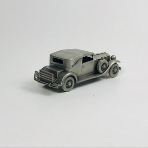 1930 PACKARD Convertible Auto Diecast Pewter Scale Model Replica ...