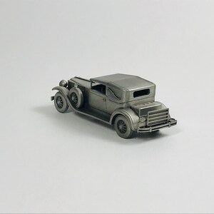 1930 PACKARD Convertible Auto Diecast Pewter Scale Model Replica ...