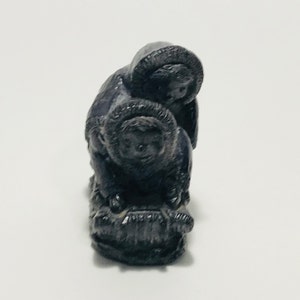 Vtg Inuit Eskimo Art a WOLF ORIGINAL Sculpture Canada Carved Native ...