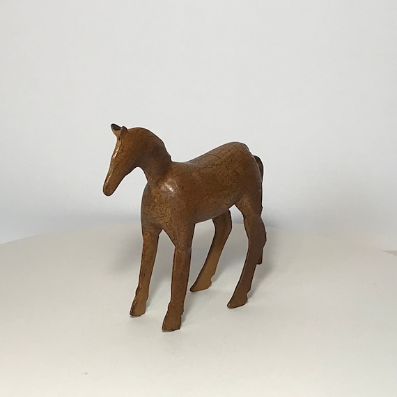 Antique Primitive Horse Sculpture Early Folkart Pony Figurine | Etsy