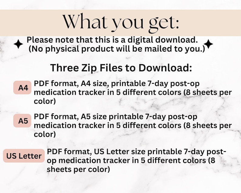 Printable Post-op Medication Tracker: Surgical Medication Log (digital ...