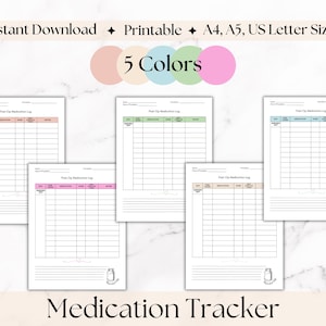 Post Op Tracker Bundle: Surgical Drain, Medication, BP (printable PDF ...