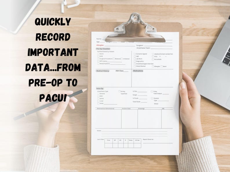 OR Nurse Report: Circulator Checklist, PACU Handoff (digital Download ...