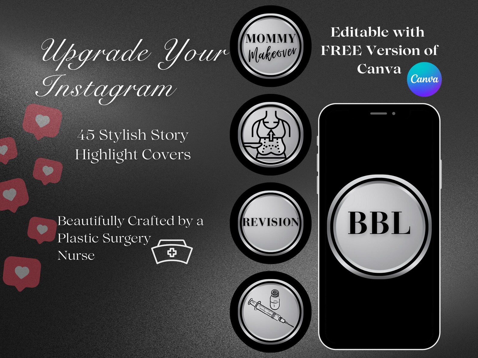 Plastic Surgery Instagram Highlight Covers: Cosmetic Surgeon Social ...