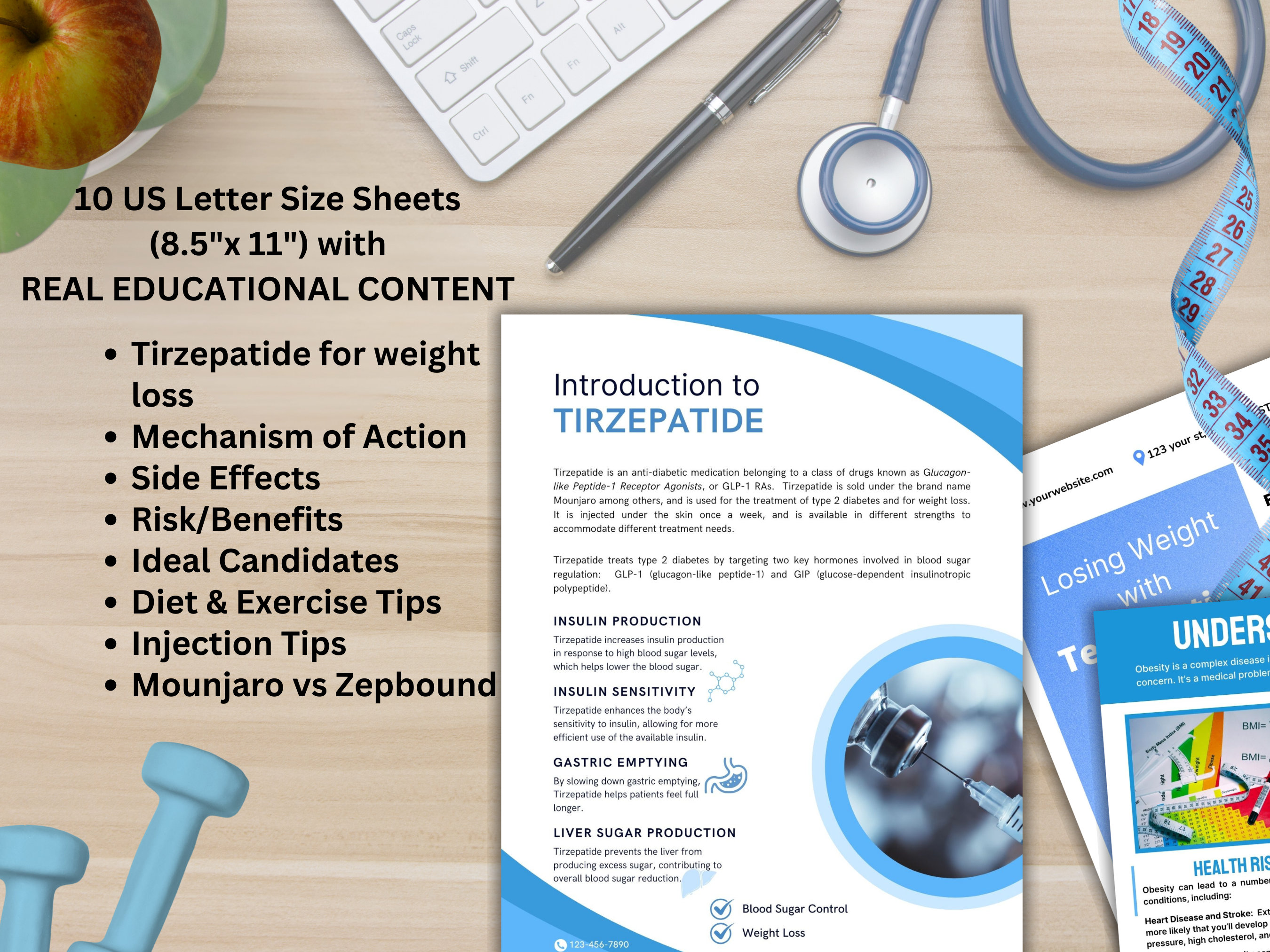 Tirzepatide Patient Education Handouts: Weight Loss Injection Guide ...