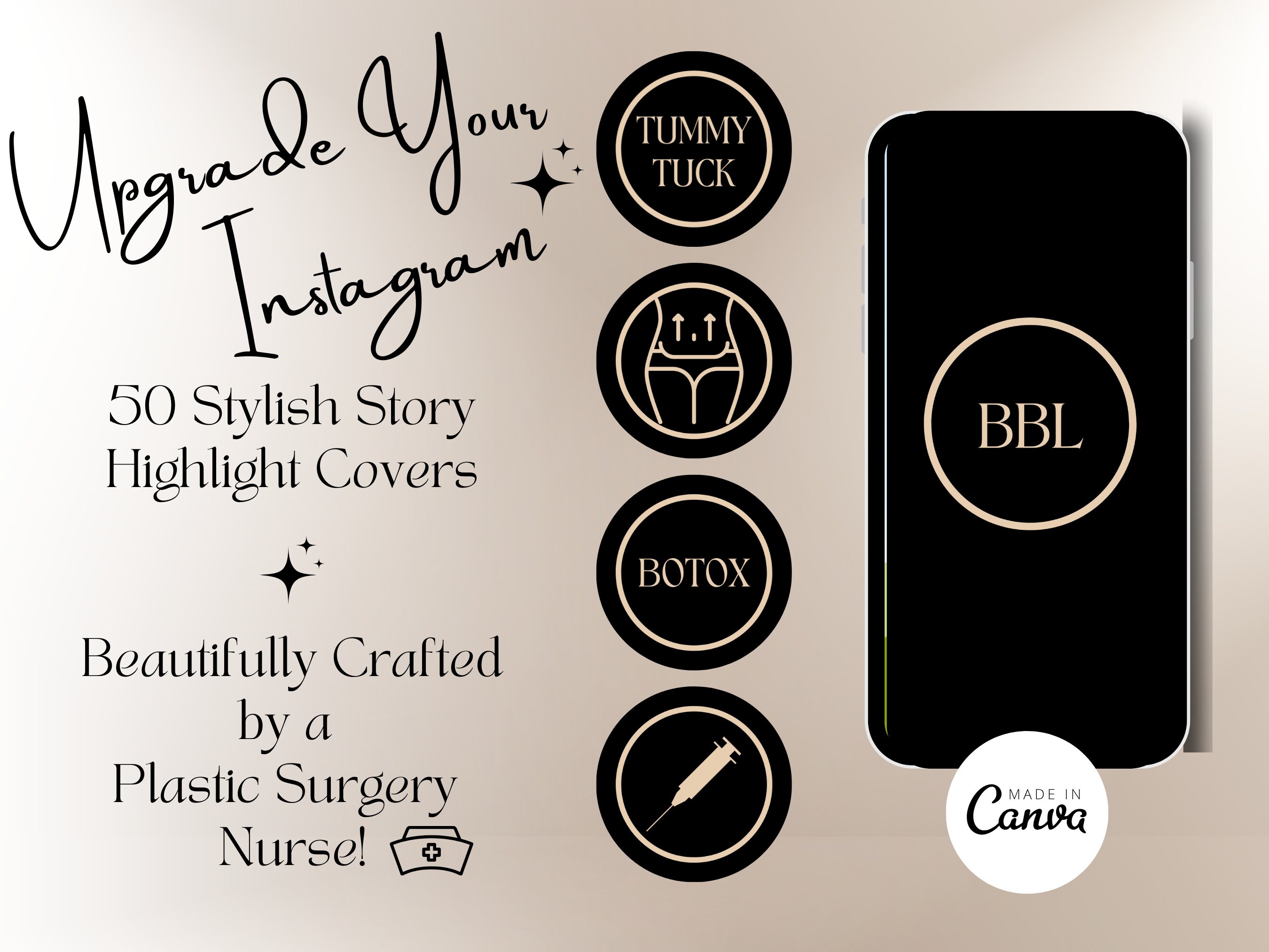 Plastic Surgery Instagram Highlight Covers Instagram Story Templates ...