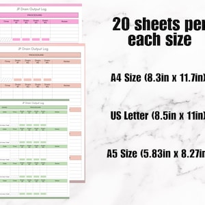 Post-op Surgical Drain Tracker: Mastectomy, Tummy Tuck, BBL (digital ...