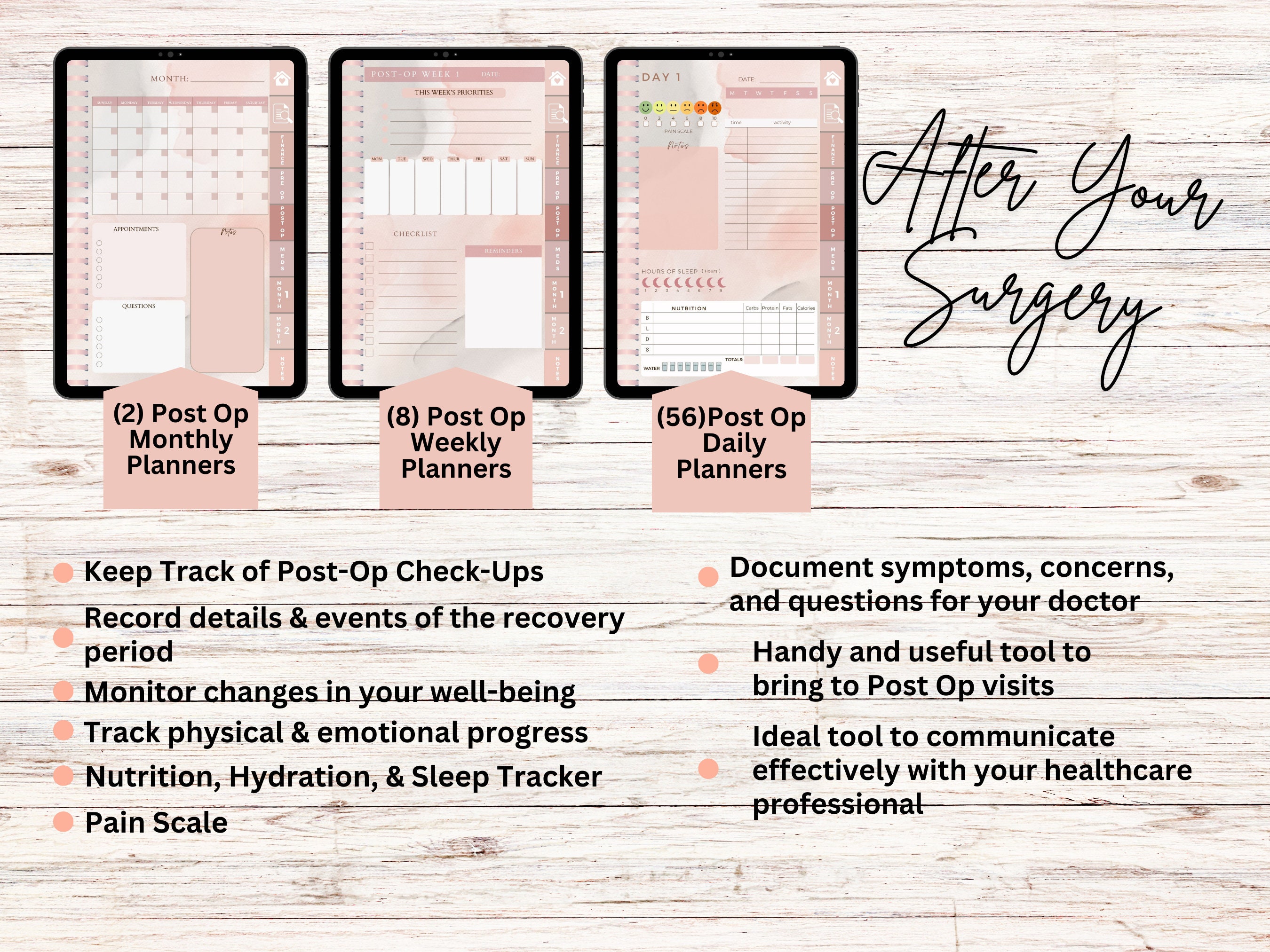 Plastic Surgery Planner Cosmetic Surgery Journal Surgical Checklist ...