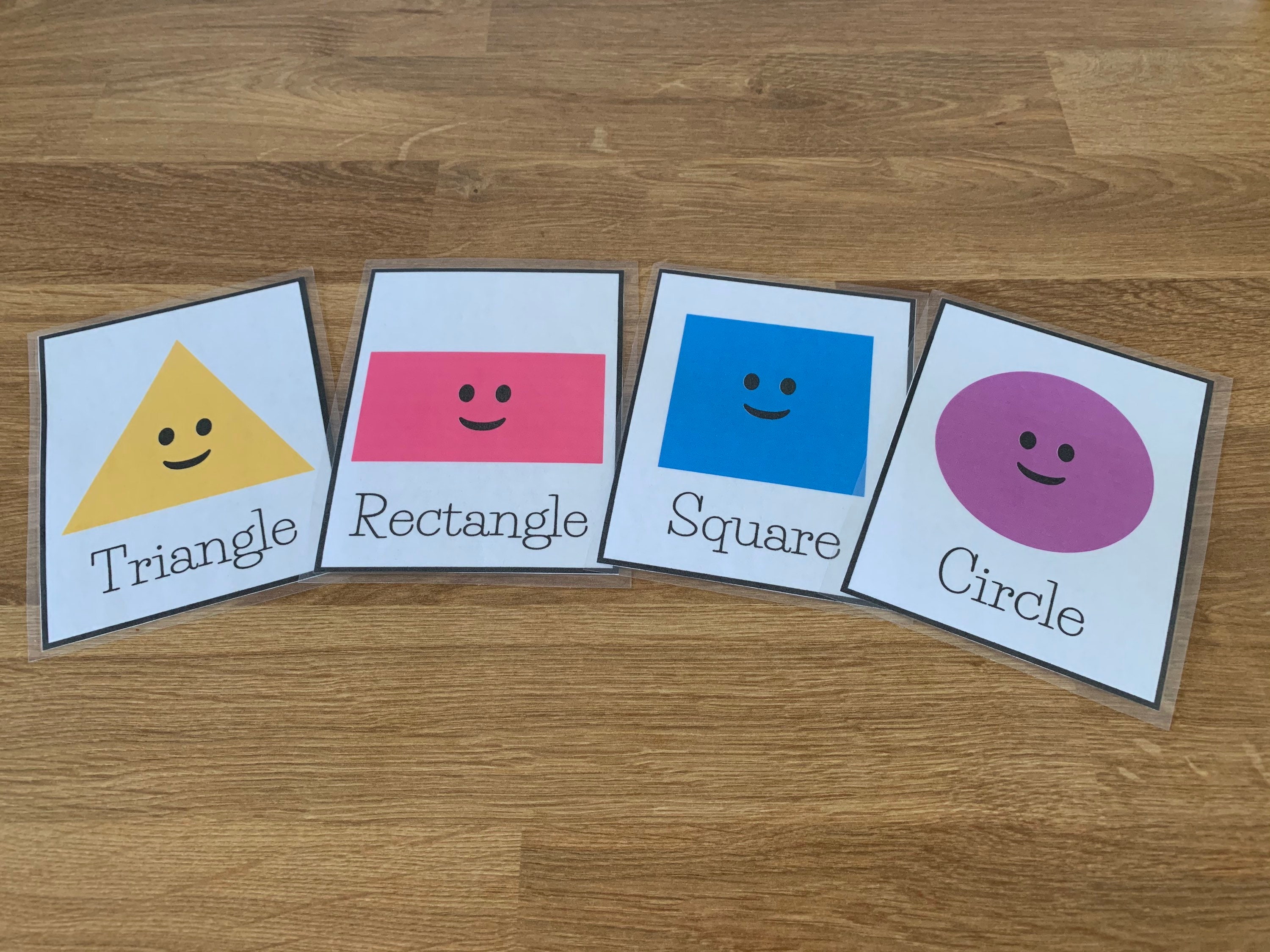 Shape Identification Printable Game for Toddler, Preschool, and Home ...