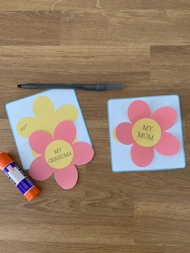 Printable Happy Mothers Day Card, Grandmothers Card, Preschool ...