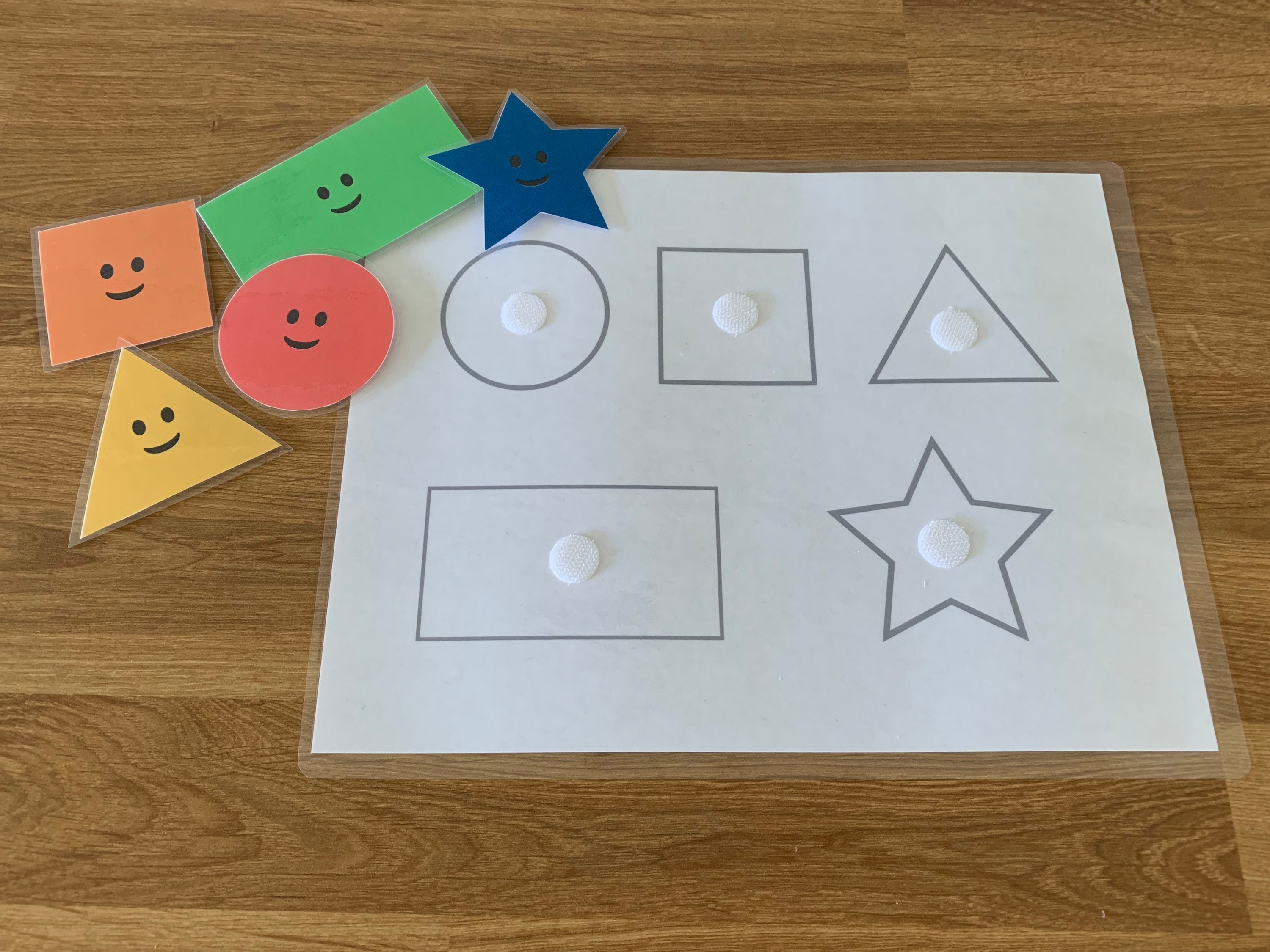 Shape Sorting Activity Busy Book Printable for Toddler, Preschool, and ...