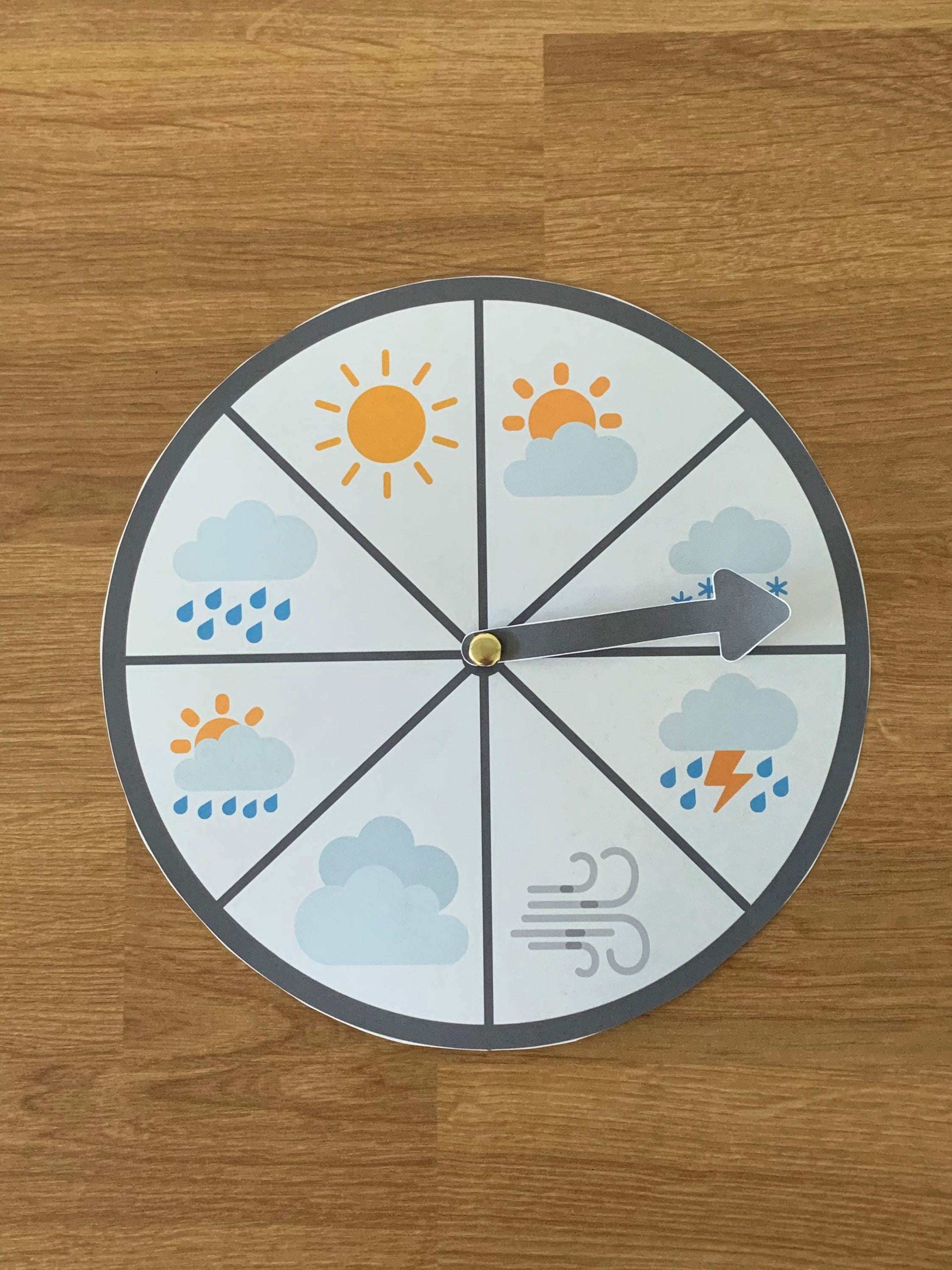 Printable Weather Chart for Preschool, Toddlers, Homeschool. Printable ...