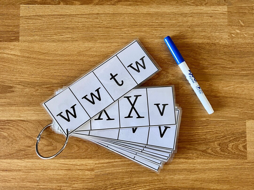 Letter Discrimination Cards, Letter Identification Cards, Letter ...