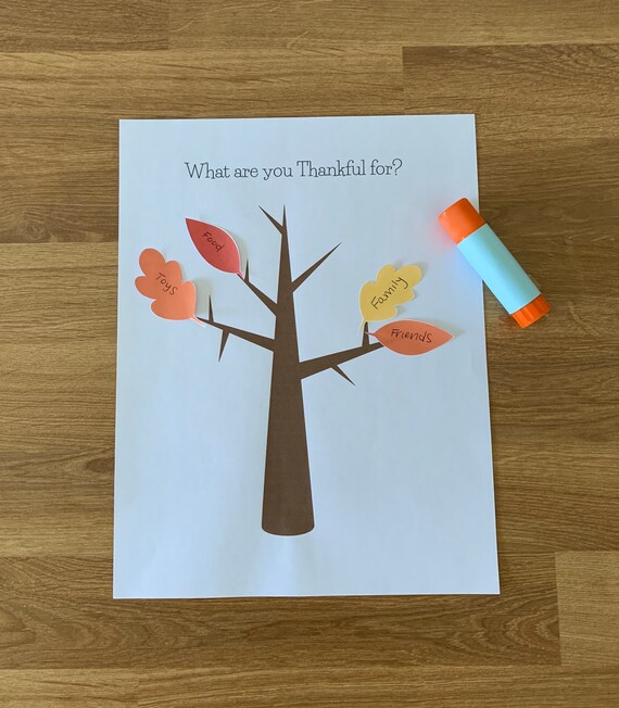 What Are You Thankful for Printable Worksheet for Preschool - Etsy
