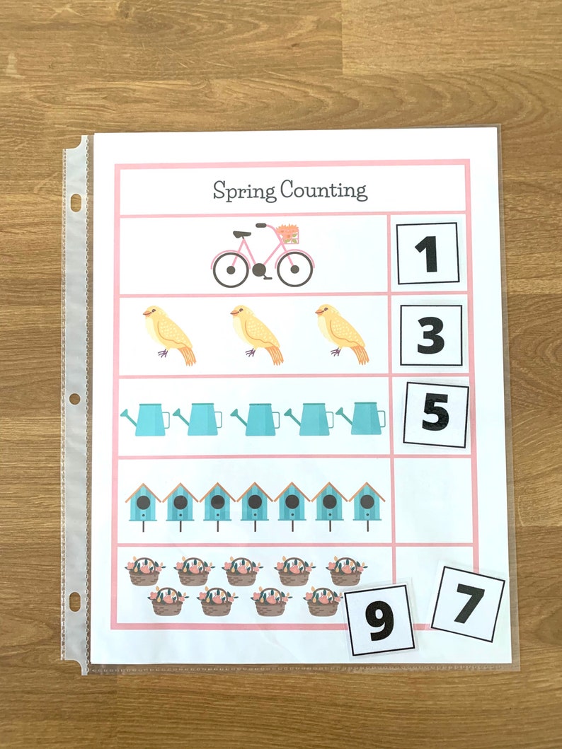 Printable Spring Busy Book Pages, Toddlers, Preschool, and Homeschool ...