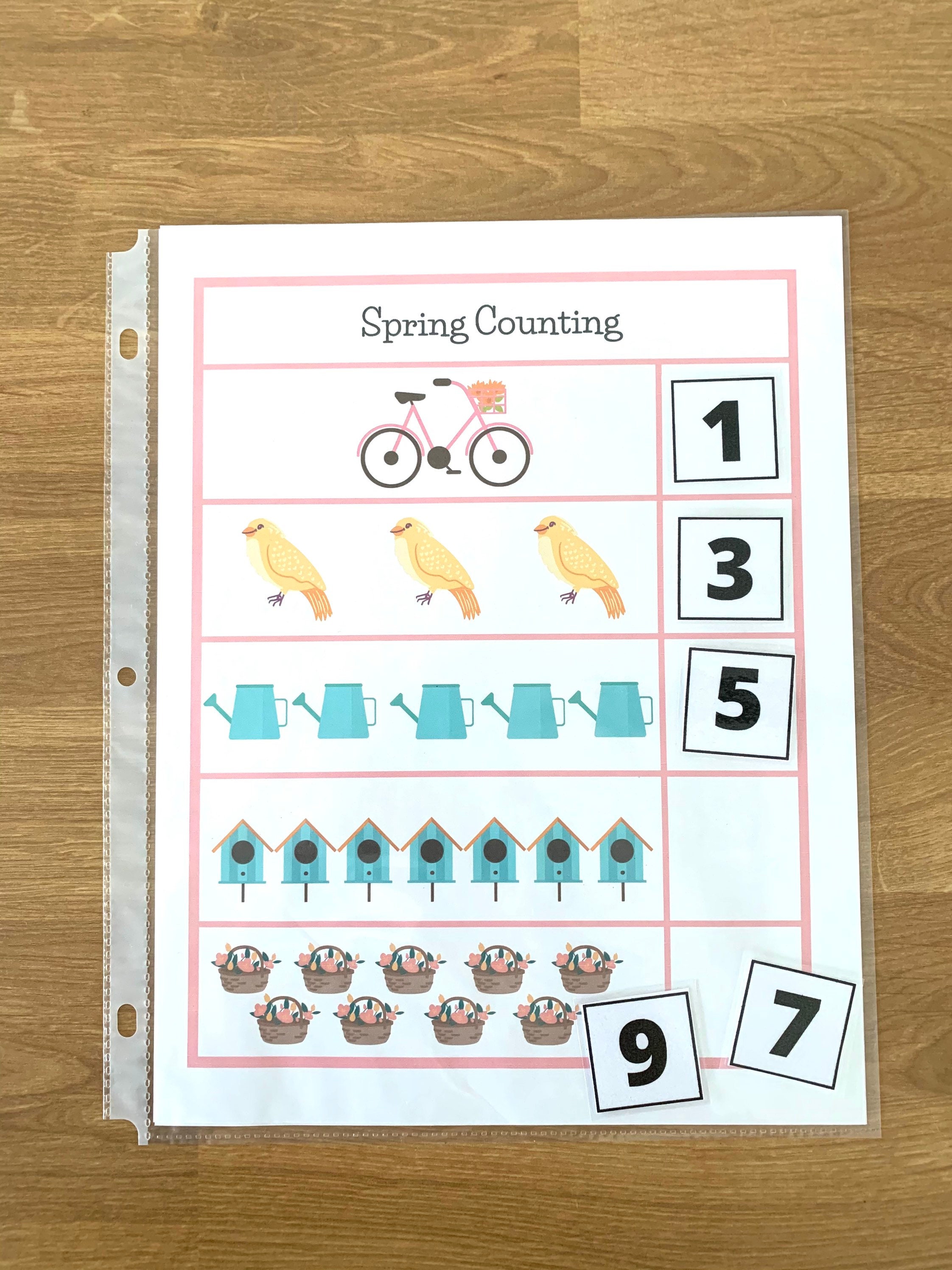 Printable Spring Busy Book Pages, Toddlers, Preschool, and Homeschool ...