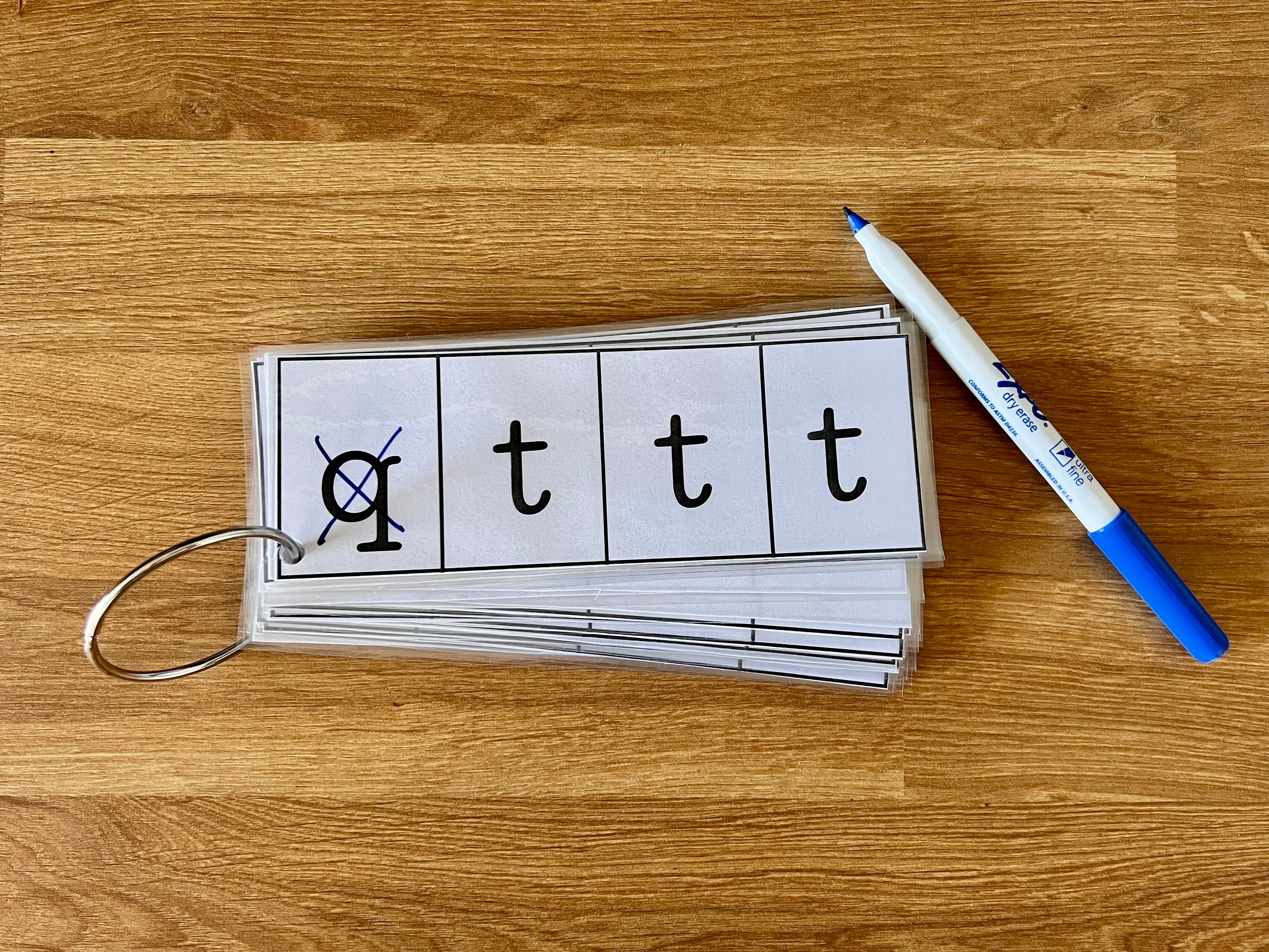 Letter Discrimination Cards, Letter Identification Cards, Letter ...