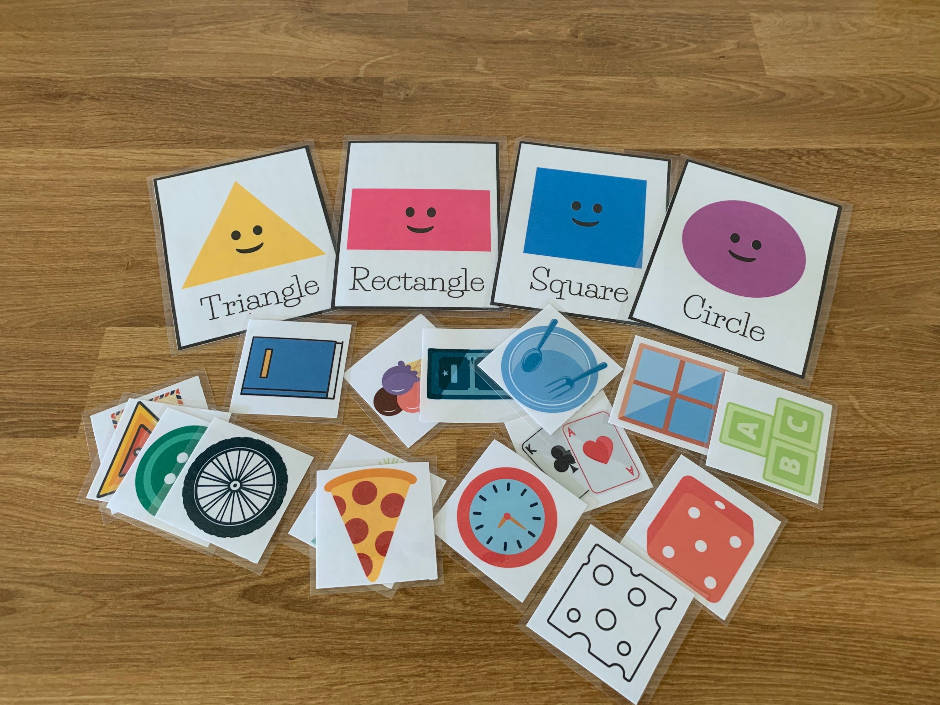 Shape Identification Printable Game for Toddler, Preschool, and Home ...