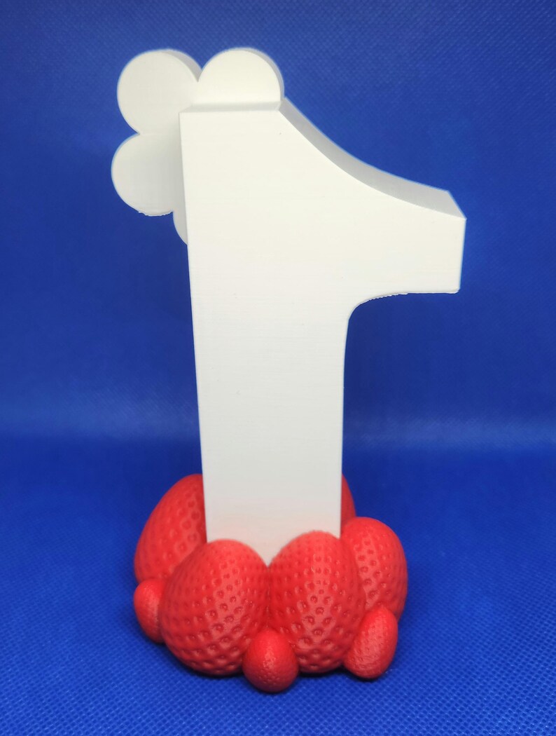 Cake Topper - Strawberries & Daisies - 3D Printed - Etsy