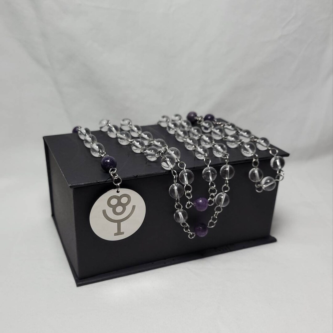 Witch's Rosary - Dionysus - Clear Quartz & Lepidolite - Etsy