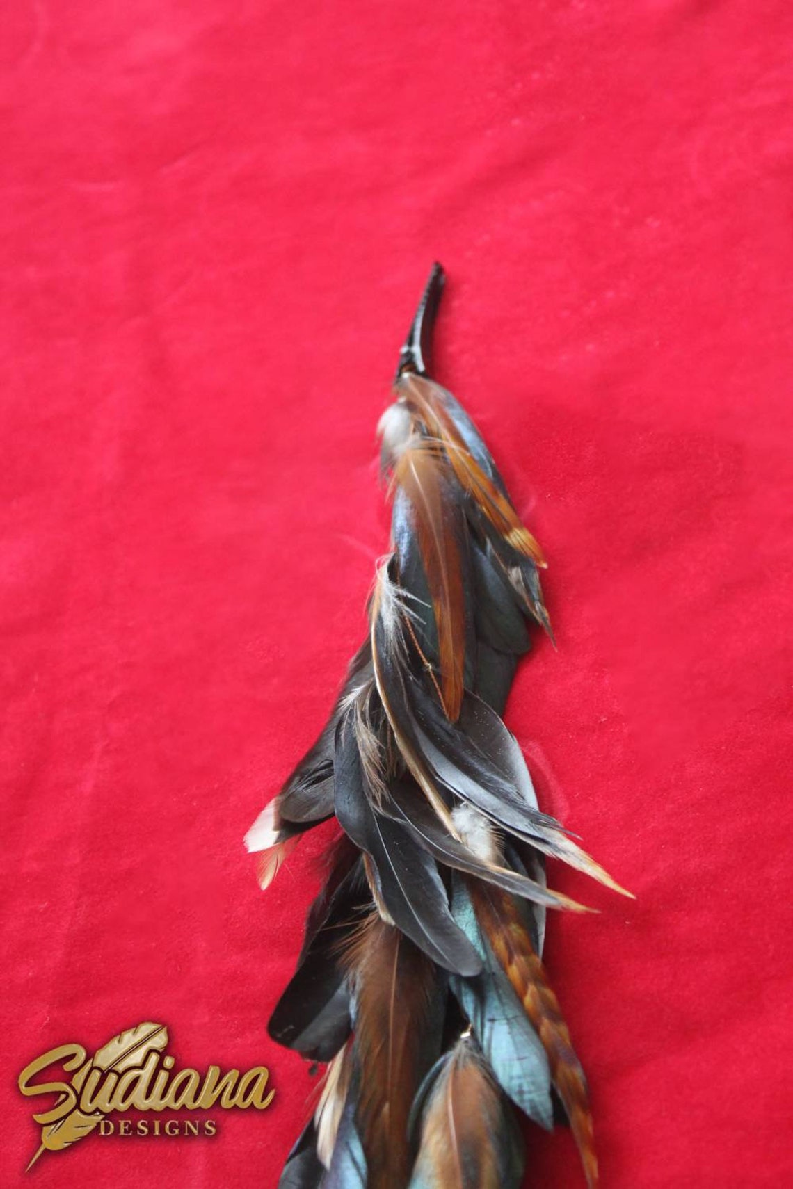 Feather Clip Long Feather Hair Clip Real Feather Natural | Etsy