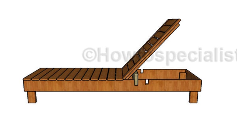 DIY Pool Chair / Beach Chaise Lounge Plans - Etsy