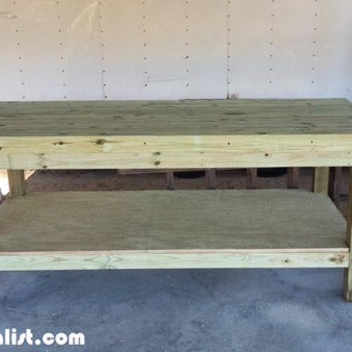 4x8 Full Sheet Workbench Plans - Etsy