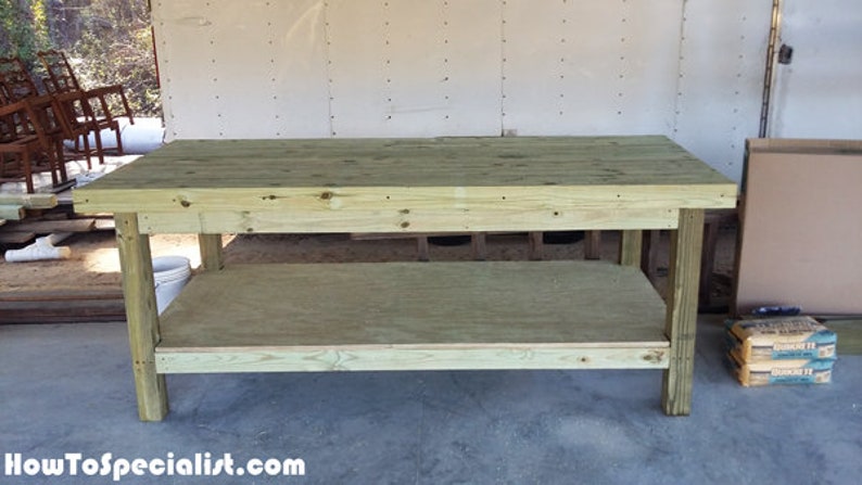 4x8 Full Sheet Workbench Plans - Etsy Canada