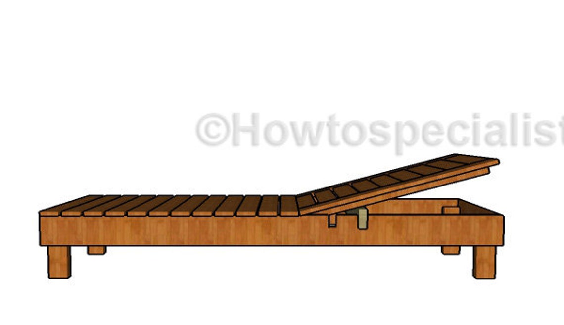DIY Pool Chair / Beach Chaise Lounge Plans - Etsy