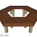 Hexagon Tree Bench Plans - Outdoor Digital Furniture DIY Plans - Etsy