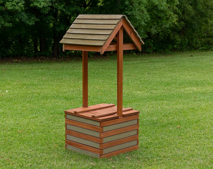 How to Build a 6 Ft. Wishing Well. Downloadable Woodworking Plans ...
