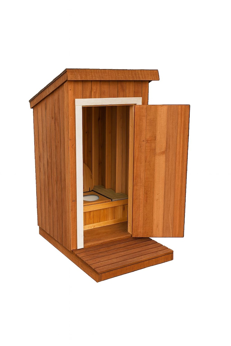 Wooden Outhouse Plans - DIY Outdoor Toilet Plans - PDF Download - Etsy