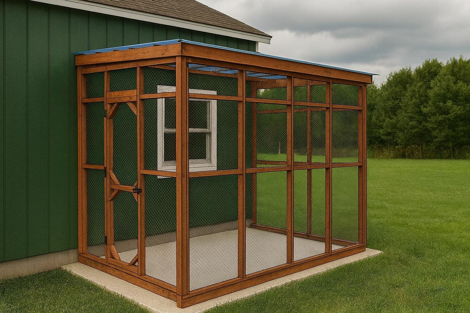 Lean To Cat Enclosure