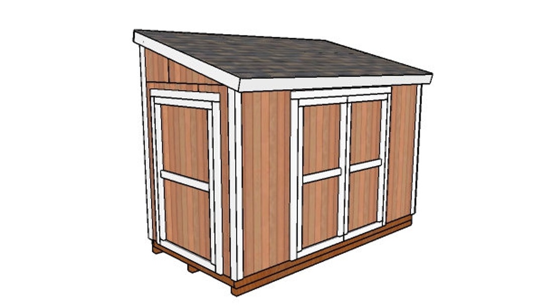 6x12 Lean to Shed Plans - DIY Woodworking Garden Shed Digital Plans - Etsy