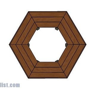 Hexagon Tree Bench Plans - Outdoor Digital Furniture DIY Plans - Etsy