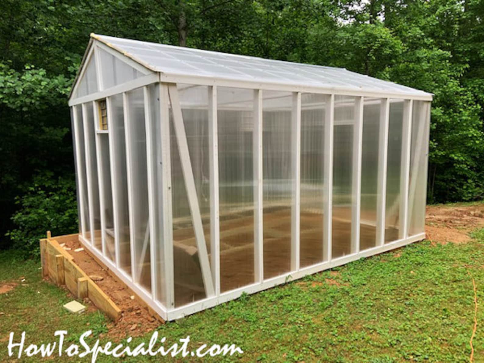 12x16 Garden Greenhouse Plans PDF Download - Etsy