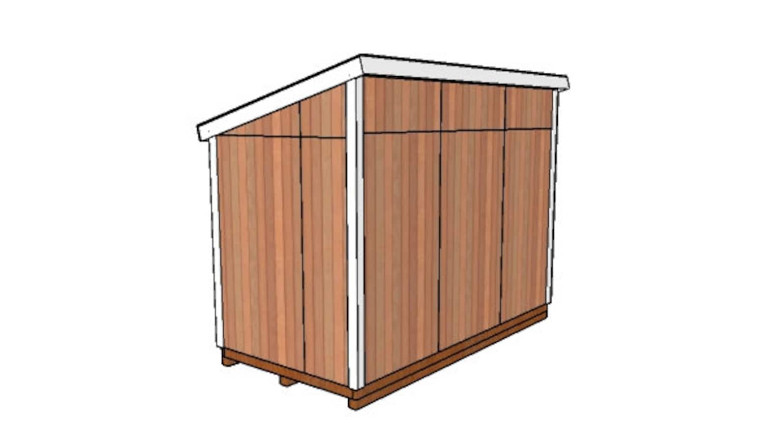 6x12 Lean to Shed Plans: DIY Woodworking (PDF Download) - Etsy