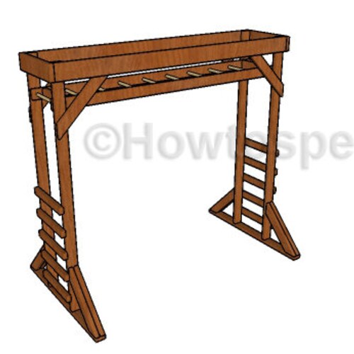 Wooden Monkey Bars Plans PDF Download - Etsy