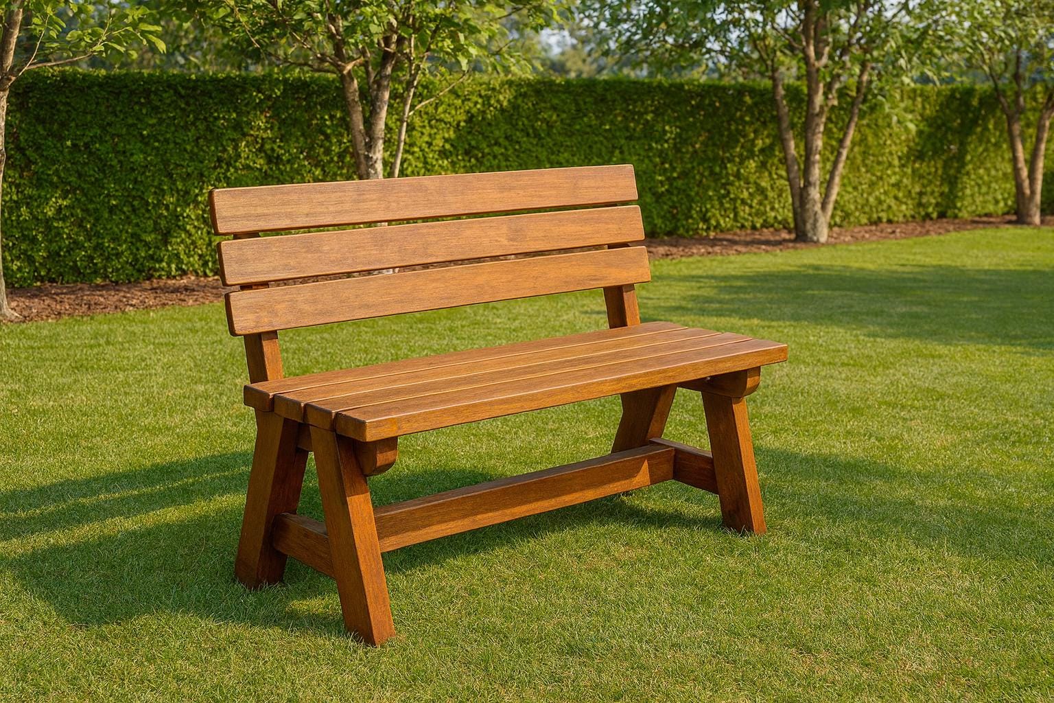 DIY 2x4 Bench With Backrest Plans - Garden Bench Plans - Outdoor ...