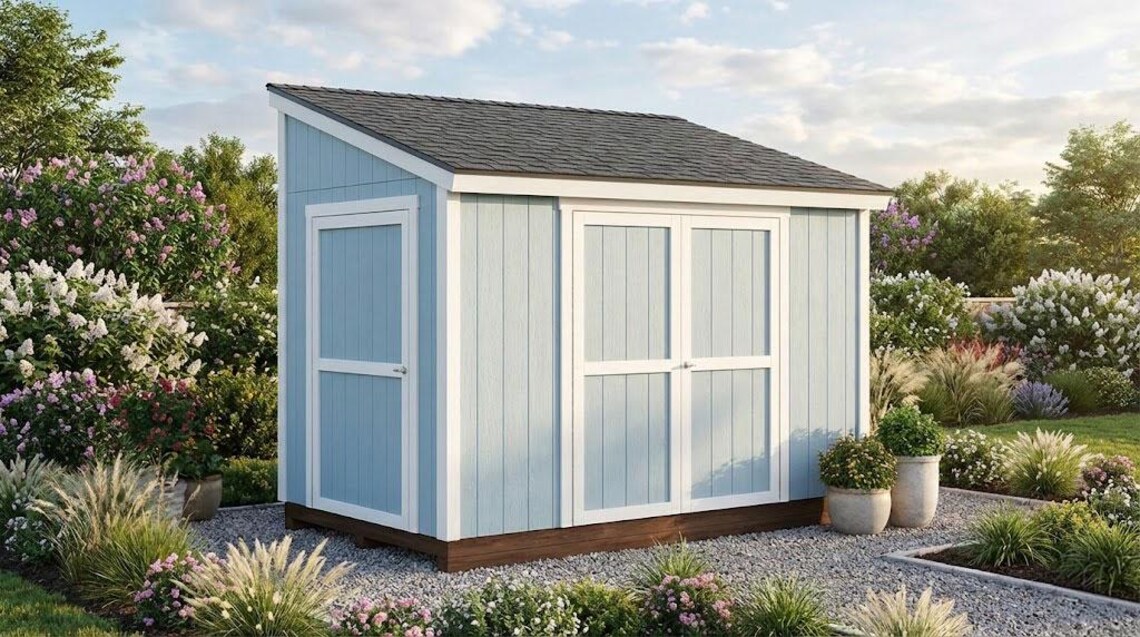 6x12 Lean to Shed Plans: DIY Woodworking (PDF Download) - Etsy