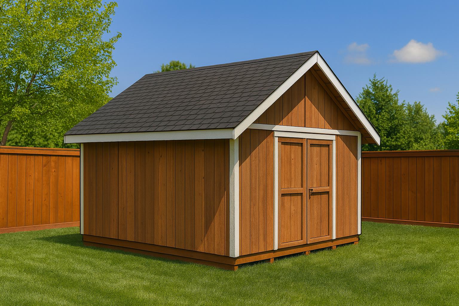 16x16 Gable Shed Plans - PDF Download - Etsy