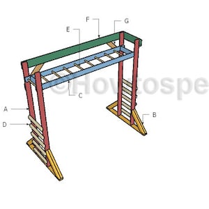 Wooden Monkey Bars Plans - PDF Download - Etsy